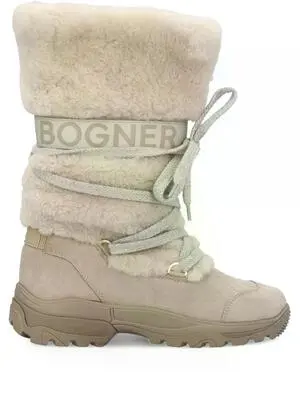 Bogner Shearling Lace-up Boots
