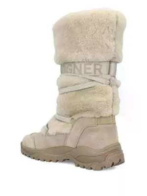 Bogner Shearling Lace-up Boots