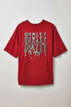 Oakley Oakley Stacked Metal Graphic Tee Red