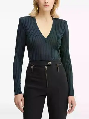 Elisabetta Franchi V-neck Ribbed Knitwear