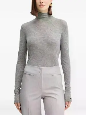 Elisabetta Franchi Buttoned Roll-neck Knitwear