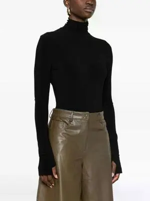 Norma Kamali Roll-neck Long-sleeve Bodysuit