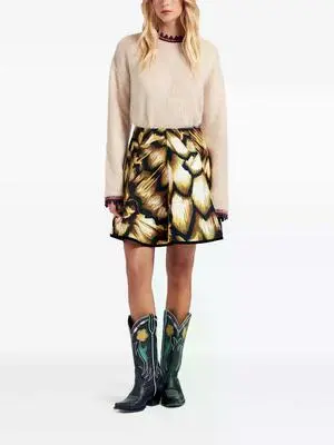 La DoubleJ All-over Print Mini Skirt
