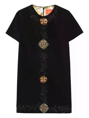 Women's Black Embroidered