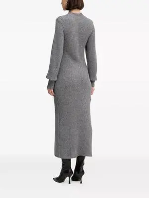 TWINSET Ribbed-knit Dress - Grey