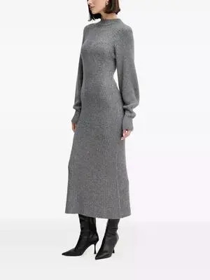 TWINSET Ribbed-knit Dress - Grey