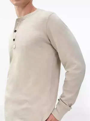 Rag & Bone Henley-neck Long-sleeve T-shirt - Neutrals