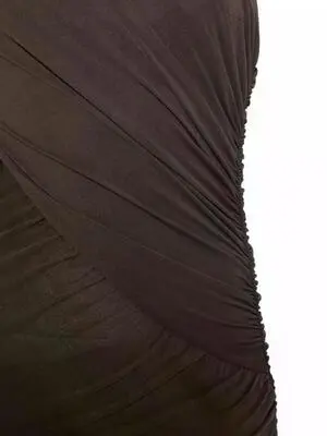 Rick Owens One-shoulder Ruched Dress