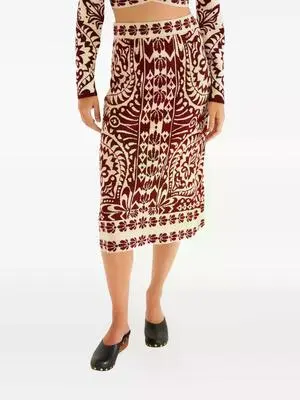 Farm Rio Patterned Skirt