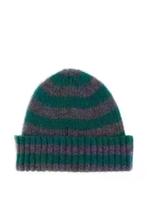 Howlin' Striped Beanie - Green