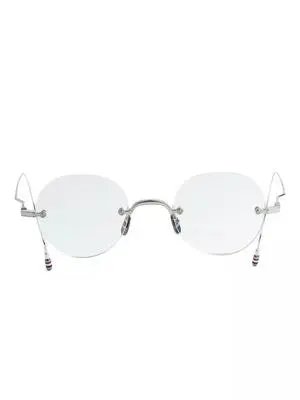 Thom Browne Round-frame Glasses - Silver