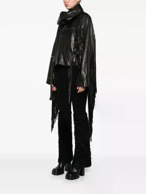 Rick Owens Fringed Leather Jacket