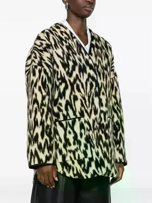 FORTE_FORTE Animal-print Coat