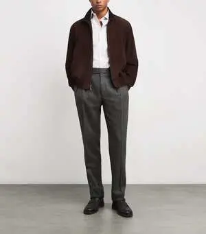 Ralph Lauren Purple Label Wool Check Trousers