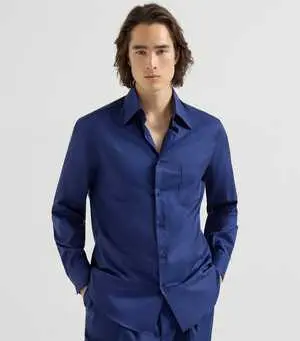 Brunello Cucinelli Cotton Twill Shirt