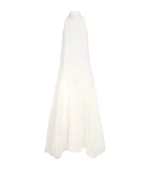 Brunello Cucinelli Silk Maxi Dress - Yellow