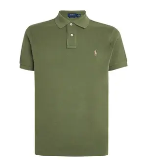 Polo Ralph Lauren Cotton Mesh Custom-fit Polo Shirt - Green