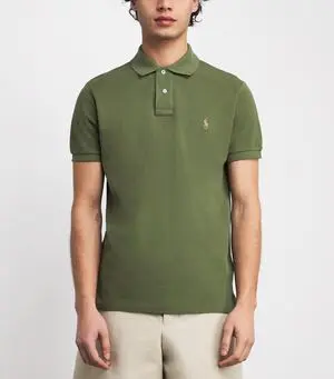 Polo Ralph Lauren Cotton Mesh Custom-fit Polo Shirt - Green