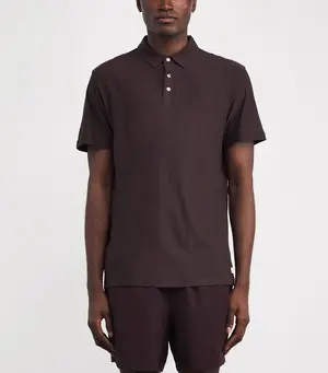 Vuori Strato Tech Polo Shirt - Brown
