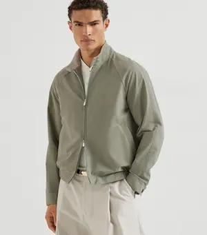 Brunello Cucinelli Cotton-blend Water-resistant Jacket - Brown