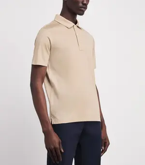 Paul & Shark Aqua Touch Cotton Interlock Polo Shirt - Beige