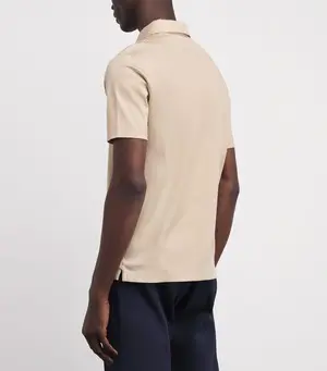 Paul & Shark Aqua Touch Cotton Interlock Polo Shirt - Beige