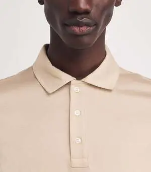 Paul & Shark Aqua Touch Cotton Interlock Polo Shirt - Beige