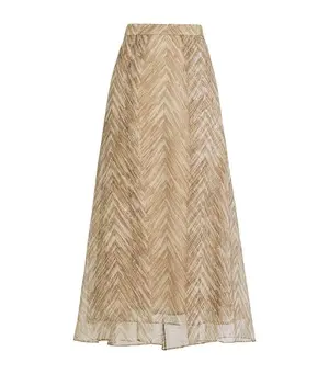 Beige Organza Skirts