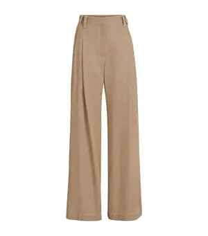 Brunello Cucinelli Contrast Stitching Pants For Women