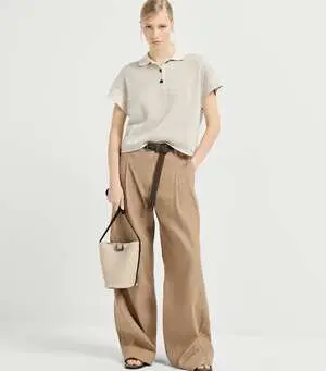 Brunello Cucinelli Pleated Wide-leg Jeans