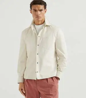 Brunello Cucinelli Leather Shirt