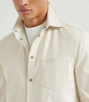 Brunello Cucinelli Leather Shirt