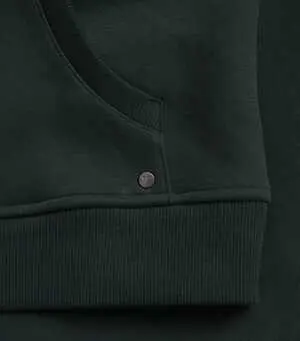 Vuori Organic Cotton-blend Fleece Back Seaside Hoodie - Green