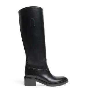 Brioni Leather Knee-high Boots