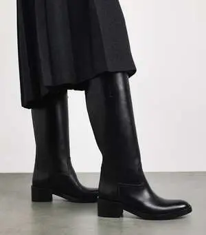 Brioni Leather Knee-high Boots