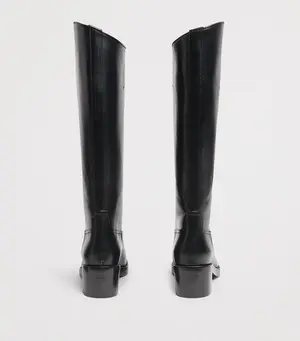 Brioni Leather Knee-high Boots
