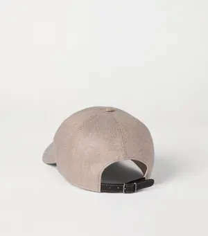 Brunello Cucinelli Linen-blend Baseball Cap - Pink