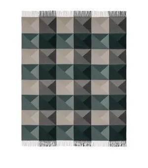 BEGG X CO Cashmere Arran Braque Throw Blanket - Green