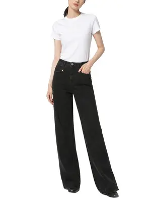 Isabel Marant Lemony Wide Leg Pants - Black