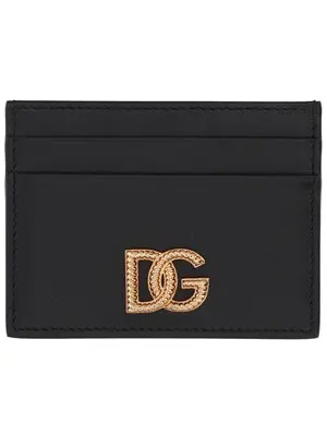 Dolce & Gabbana Leather Card Holder - Black