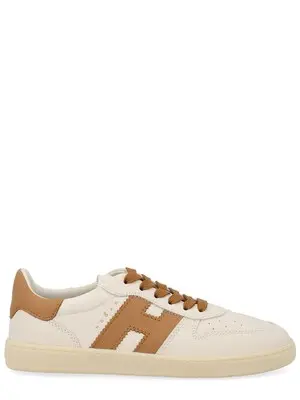 Hogan Leather Low Top Sneakers - Beige