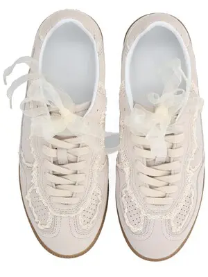 ALOHAS Low Top Suede Sneakers - Beige