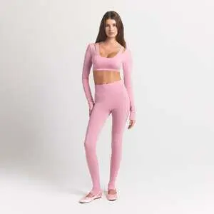 SKIMS Long Sleeve Super Cropped Top - Halite