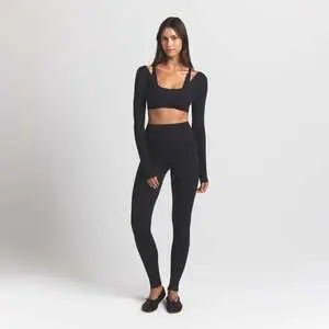 Women's Ribbed High Waist Leggings