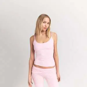 SKIMS Cotton Jersey Scoop Neck Cami - Cherry Blossom