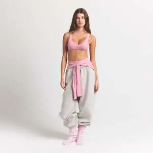 SKIMS Bralette | Pink | Large/xl | Wool Rib Halite