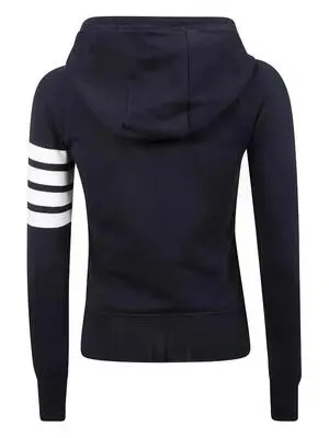 Thom Browne Drawstring Zip Hooded Sweatshirt