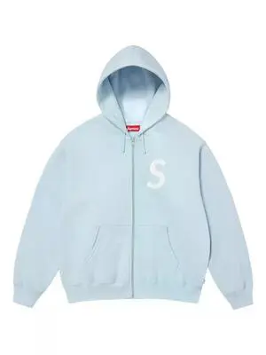 Supreme S Logo Zip-up Hoodie - Blue