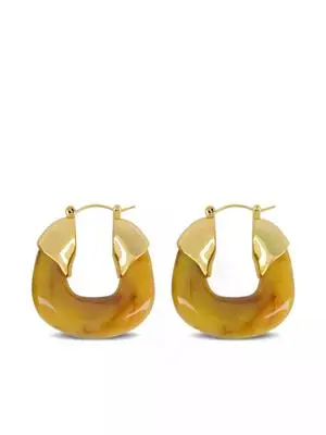 LIZZIE FORTUNATO Tone Hoop Earrings - Gold