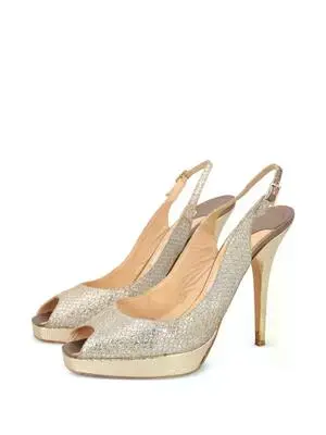 JIMMY CHOO Open-toe Stiletto Heels